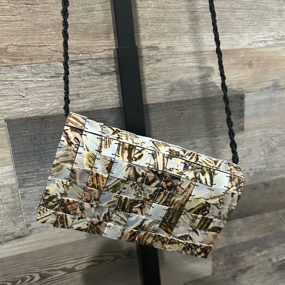tico | Bags | Tico Collection Shell Handbag With Beaded Strap | Poshmark